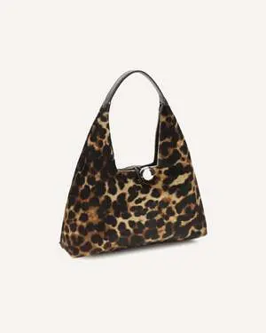 Marni Small Trapeze Leopard Handbag
