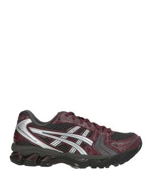 Asics Sneakers Burgundy Size Synthetic Fibers, Textile Fibers - Red
