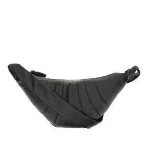 LEMAIRE Nappa Leather Medium 'croissant' Bag - Black