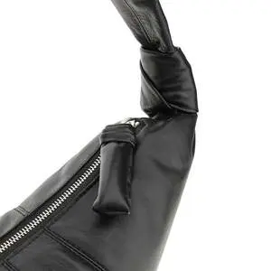 LEMAIRE Nappa Leather Medium 'croissant' Bag - Black