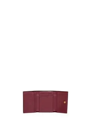 Dolce & Gabbana Burgundy Plongé Calfskin Leather Wallet - Multicolor