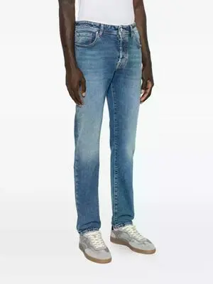 JACOB COHЁN Faded Straight-leg Jeans