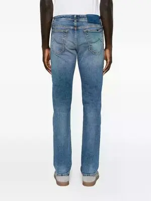 JACOB COHЁN Faded Straight-leg Jeans