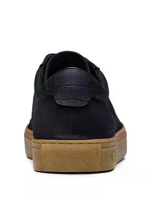 HIDE&JACK Crocodile-effect Leather Sneakers