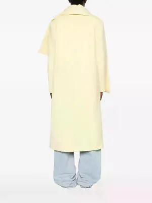 MSGM Scarf-detail Single-breasted Coat