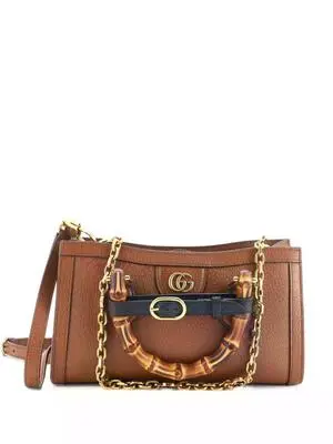 Gucci Diana Nm Convertible Leather Small Shoulder Bag - Brown