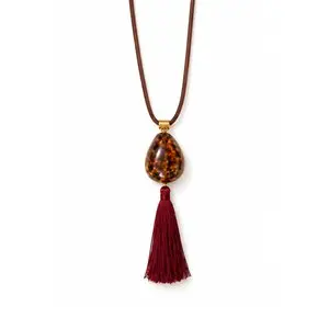 LALINDE Maris Cowrie Necklace - Brown