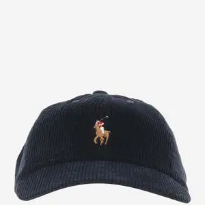 Polo Ralph Lauren Stretch Cotton Velvet Baseball Cap - Black