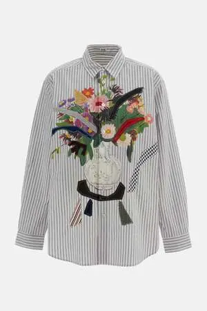 KHOKI Camicia A Righe In Cotone - Multicolore