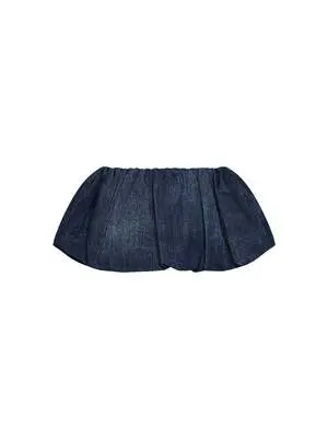 DIESEL® Blue Denim Balloon Mini Skirt - Multicolor