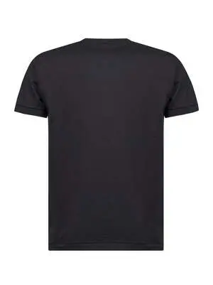 Stone Island Black Slim-fit Logo Patch T-shirt