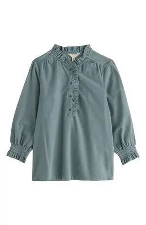 SEASALT CORNWALL Feather Star Corduroy Three-quarter Sleeve Top
