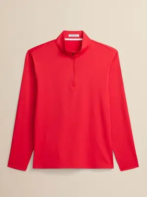 ASHWORTH GOLF D Street 1/4 Zip - Core Red