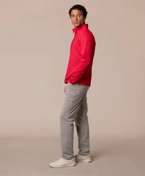 ASHWORTH GOLF D Street 1/4 Zip - Core Red