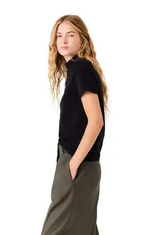 Maje T-shirt With Back Zip