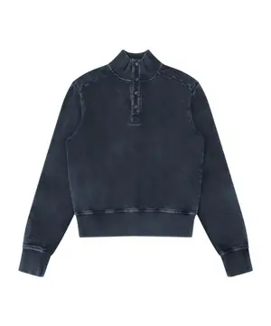 ENTIRE STUDIOS Button-placket Sweater - Navy Blue