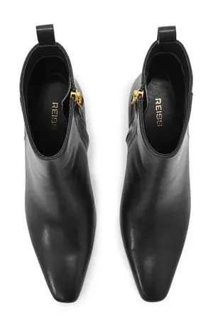 REISS Blakely Leather Bootie