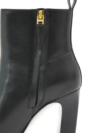 REISS Blakely Leather Bootie