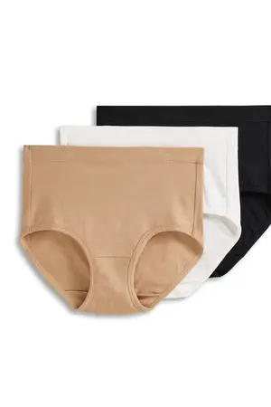 JOCKEY Cotton Stretch Brief3 Pack - Light Shadow