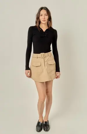 English Factory Trench Miniskirt