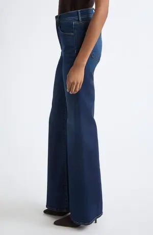 Veronica Beard Joplin High Waist Wide Flare Jeans