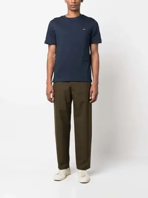 Missoni Embroidered Logo Cotton Crew-neck T-shirt