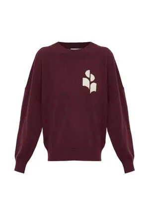 MARANT ETOILE Marisans Intarsia-knit Sweater - Red