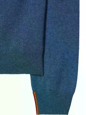 Paul Smith Mid Cashmere Zip Cardigan - Blue