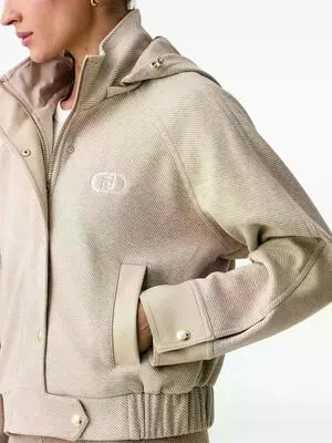Liu Jo Twill Hooded Jacket