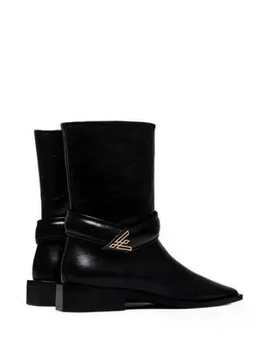 VANDA NOVAK Zoey Square-toe Ankle Boots