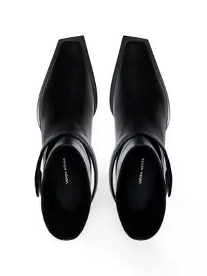VANDA NOVAK Zoey Square-toe Ankle Boots