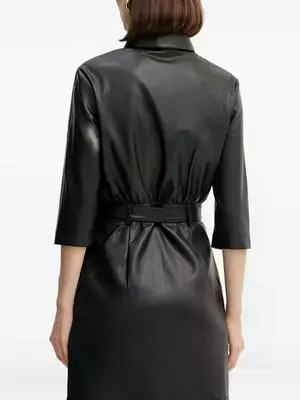 MORGAN Belted Button-up Mini Dress