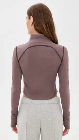 Free People Retro Rider Quarter Zip