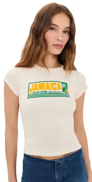 MADE SOME SPORTSWEAR Jamaica Baby Tee - Multi