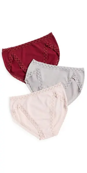 Natori Bliss French Cut Panties 3 Pack - Multi