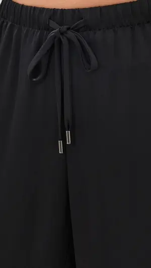 L'Agence Mirel Lace Trim Drawstring Pants
