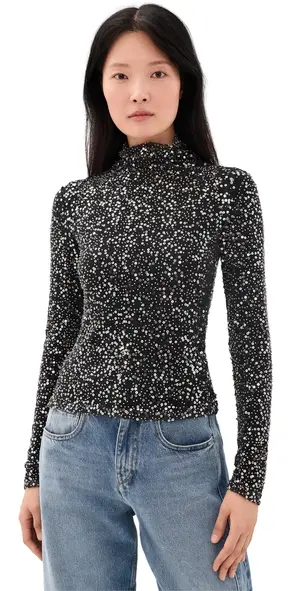 Isabel Marant Étoile Lou Sequin Top - Silver