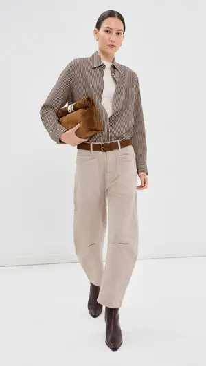 NILI LOTAN Shon Barrel Jeans