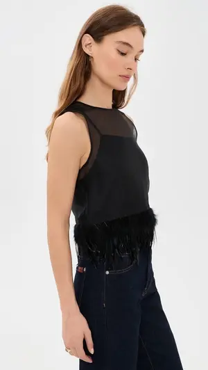 Staud Avi Silk Top
