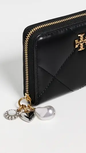 Tory Burch Kira Diamond Quilt Charm Wallet