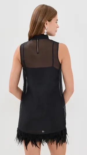 Staud Albee Silk Mini Dress