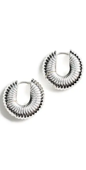 Gorjana Cress Huggies - Silver