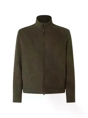 Zegna High-neck Zip-up Jacket - Green