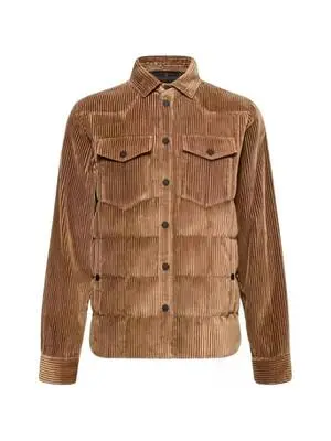 Moncler Gelt Quilted Corduroy Jacket - Brown