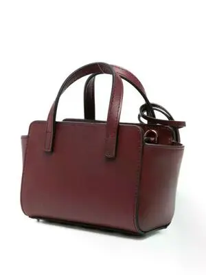 HIDESINS Logo-print Leather Mini Bag - Red