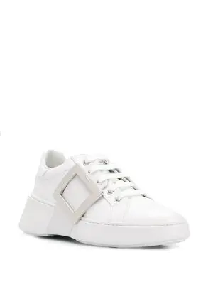 ROGER VIVIER Viv Skate Leather Sneakers