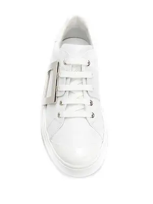 ROGER VIVIER Viv Skate Leather Sneakers