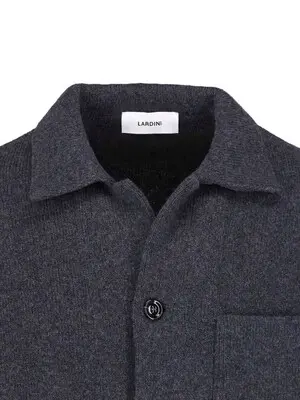 LARDINI Cashmere Button Jacket - Gray