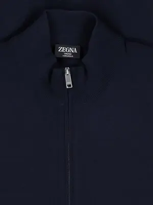 Zegna Wool Zip Cardigan