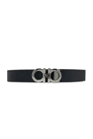FERRAGAMO Logo Belt - Grey